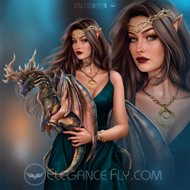 Elves and Dragons – Elegancefly