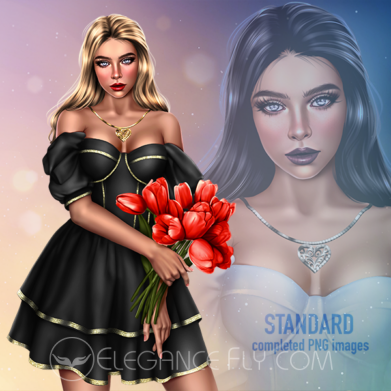 Mia with flowers – Elegancefly